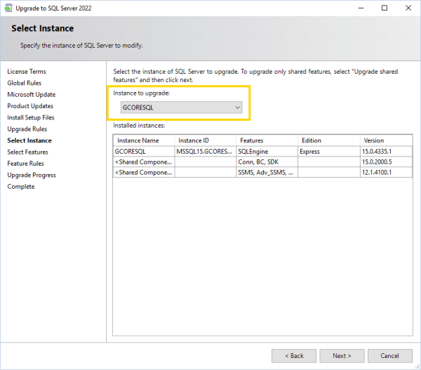 Upgrade SQL Server 2019 to 2022 Upgrade SQL Server 2019 to 2022
